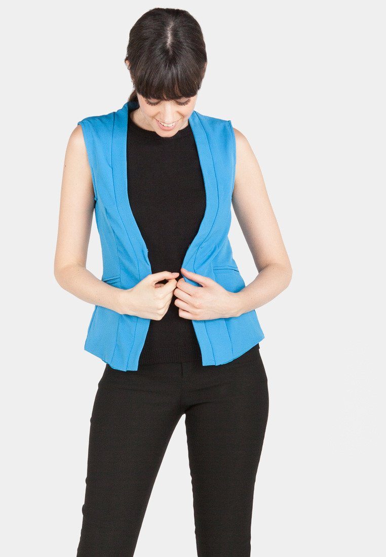 Open Vest with Bow Detail at Back – Blanik®